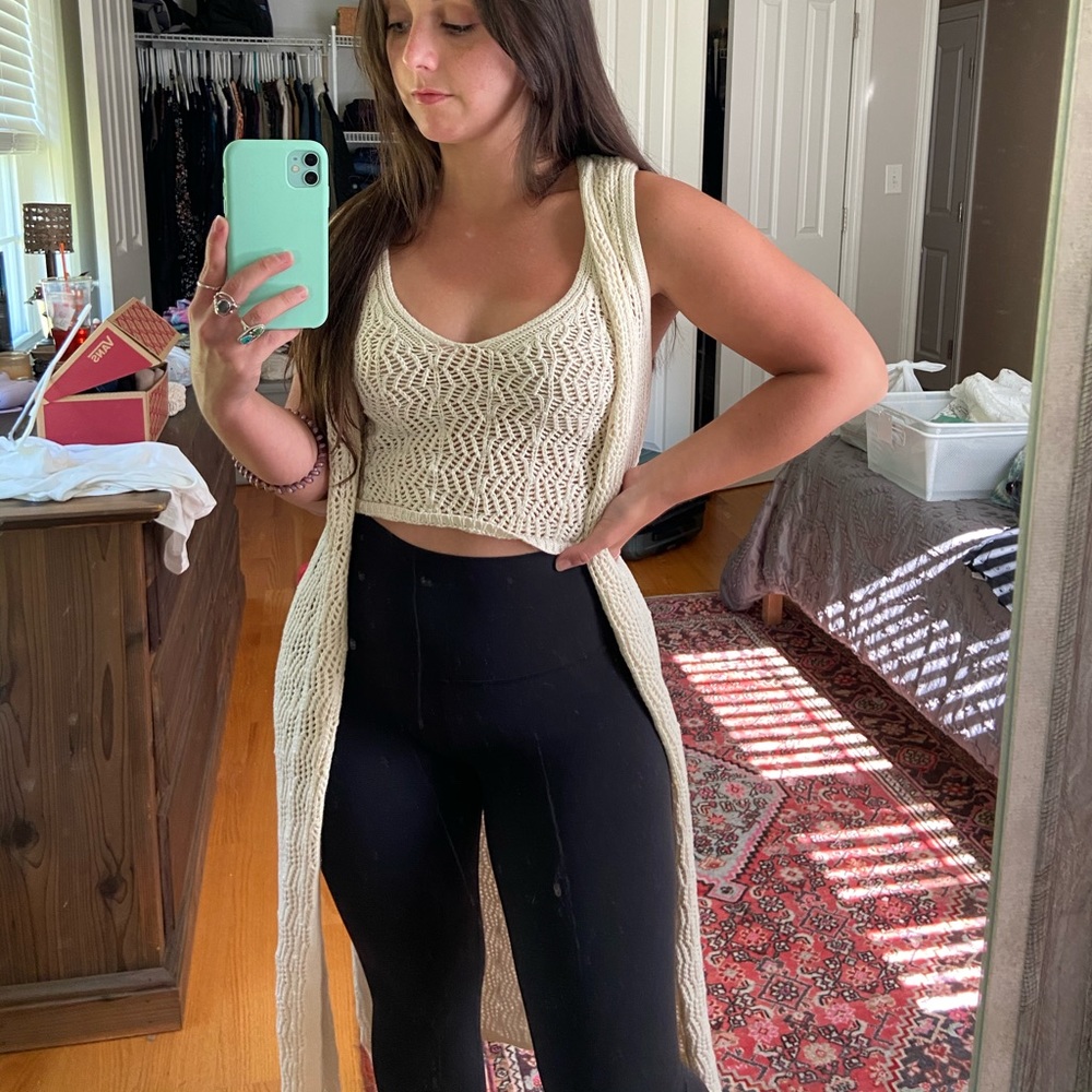 Crochet Tank And Duster Set - Gem